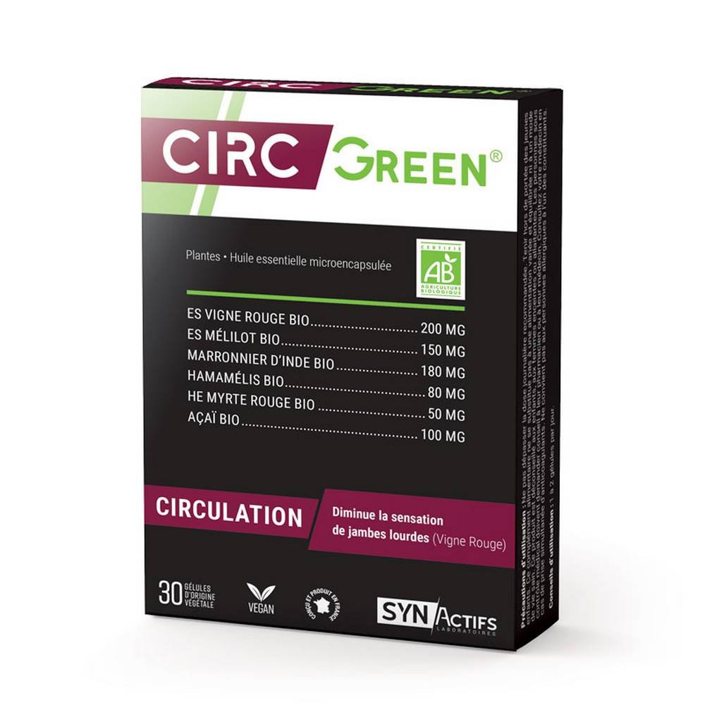CIRCGreen Circulation Bio 30 SYNActifs capsules – ApoZona