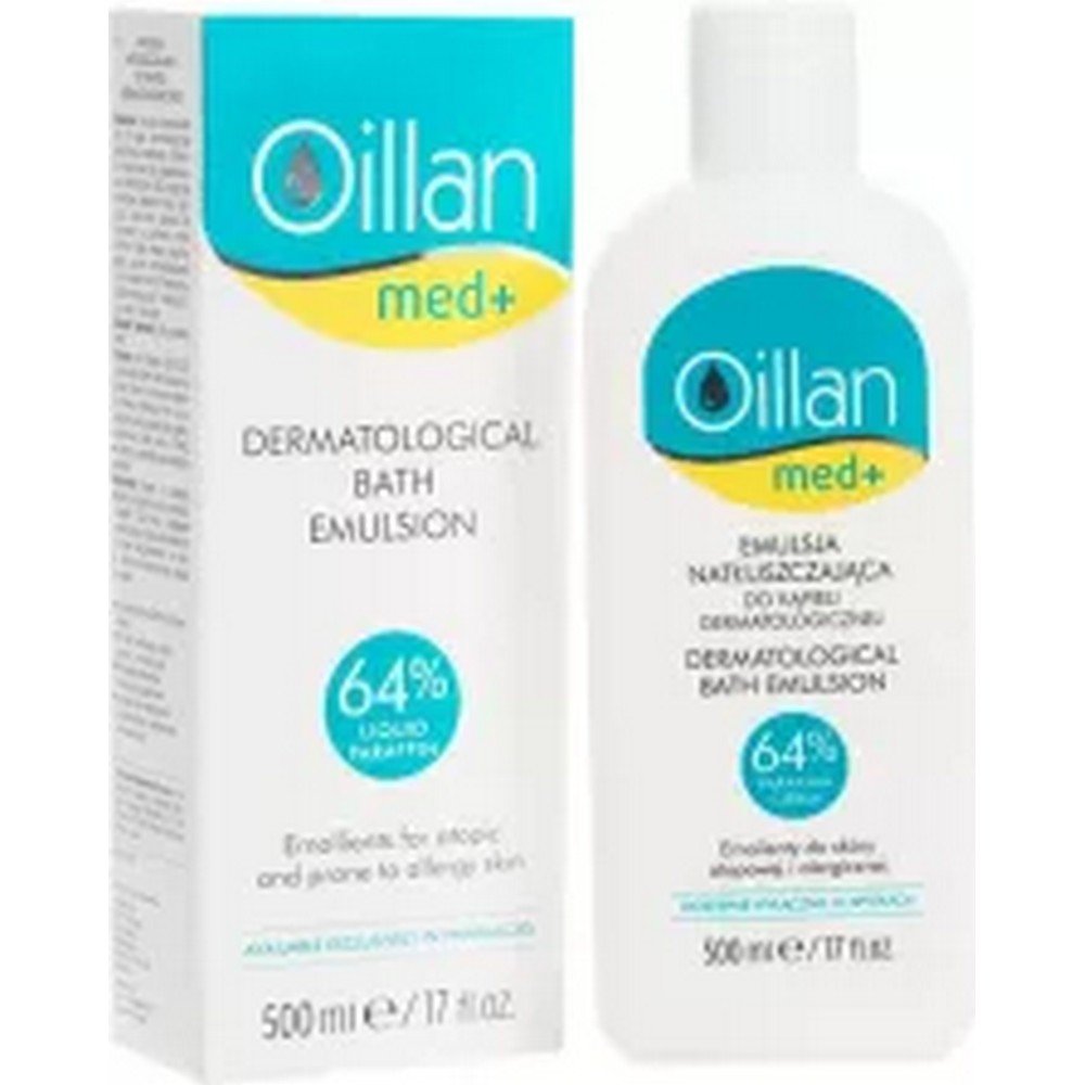 Oillan Med+ moisturizing emulsion for dermatological bath 500 ml – ApoZona